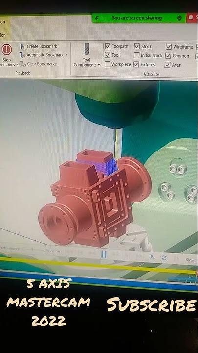 mastercam 5 axis vmc PROGRAMING - YouTube