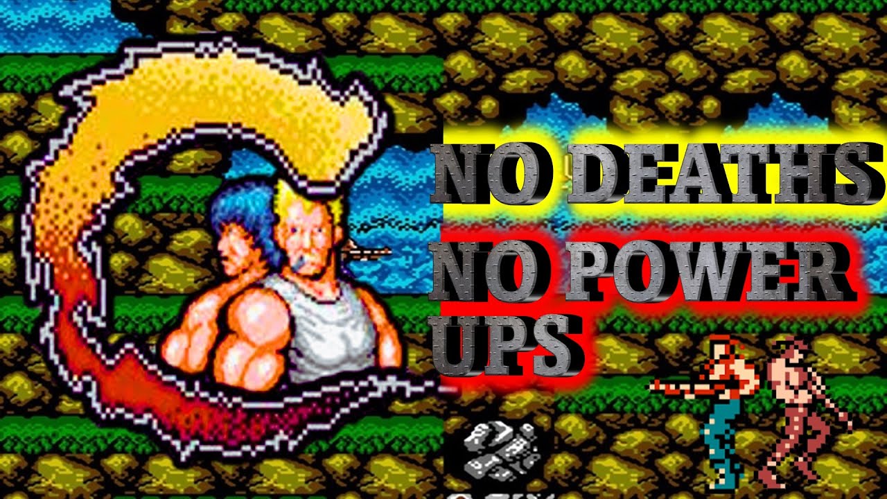 CONTRA (NES) | NO DEATHS NO POWER UPS - YouTube