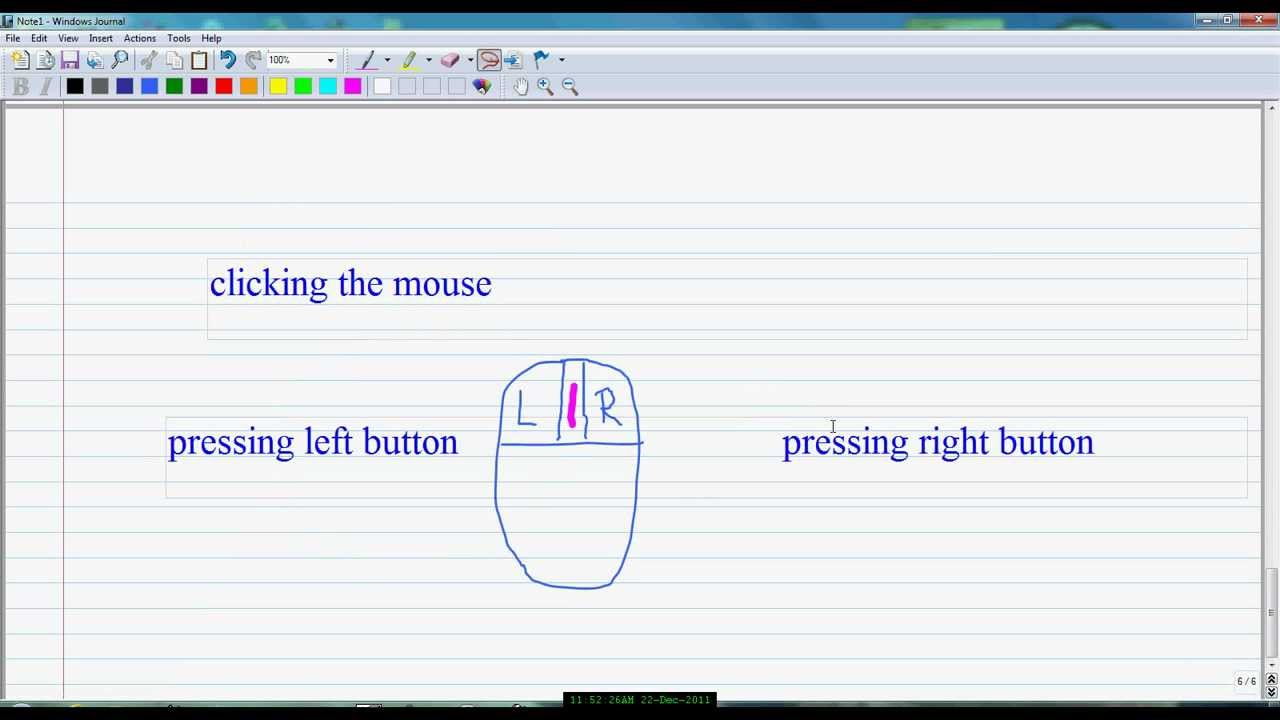 USING THE MOUSE CLASS 1 ICSE - YouTube