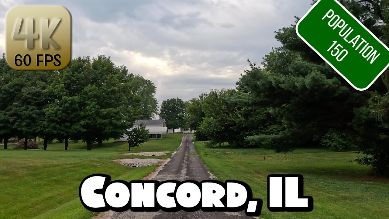 Driving Around Small Town Concord, Illinois in 4k Video - YouTube