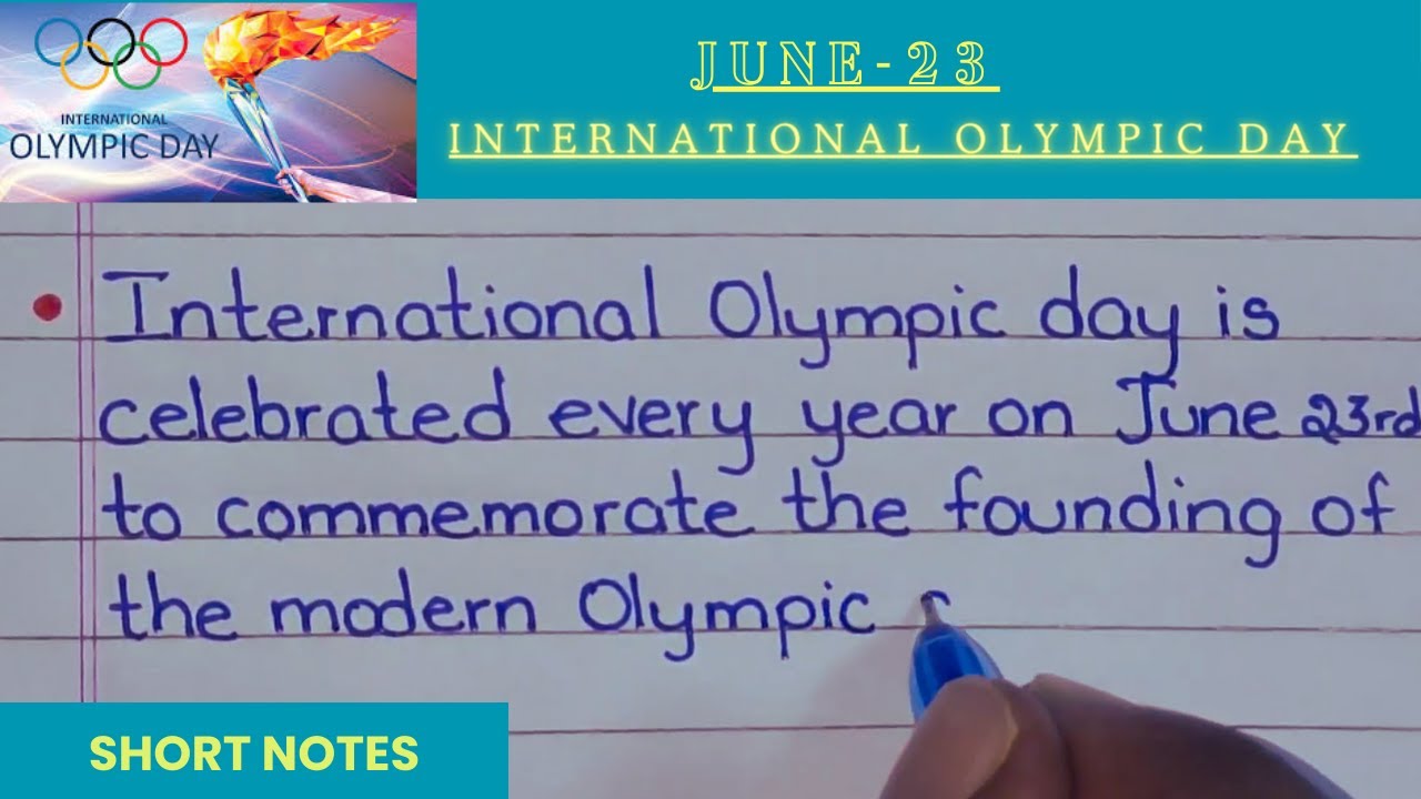 June 23-International Olympic Day ! List of important days #olympicday ...