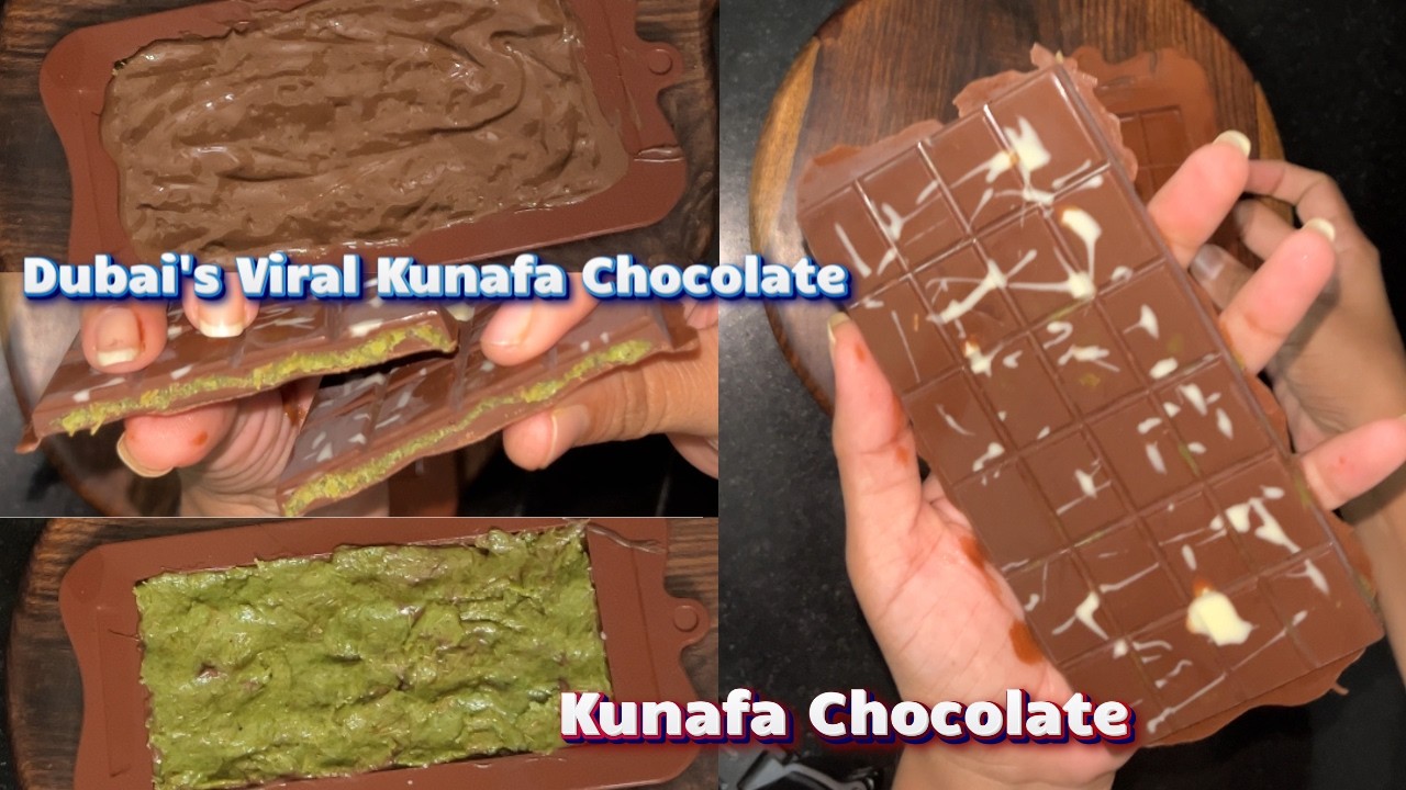 Dubai's Viral Kunafa Chocolate | Kunafa Chocolate | Smita's Kitchen ...