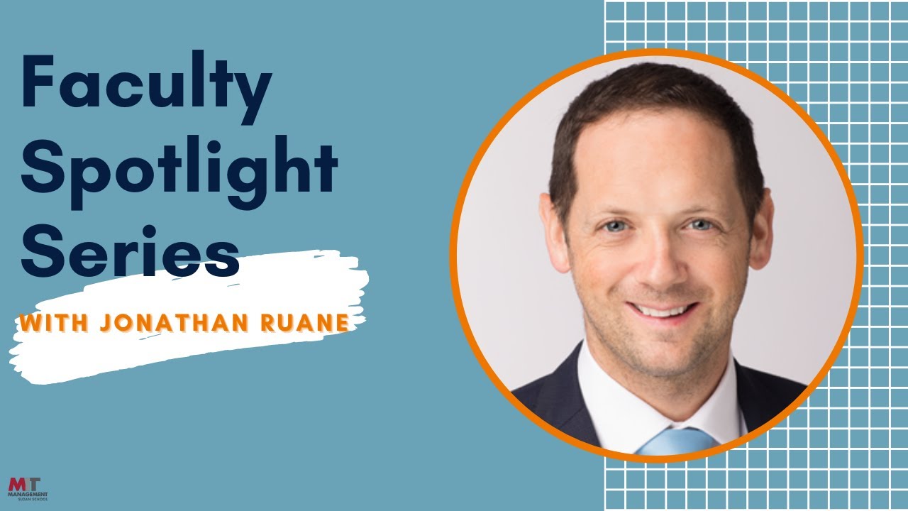 Faculty Spotlight Series: Jonathan Ruane - YouTube