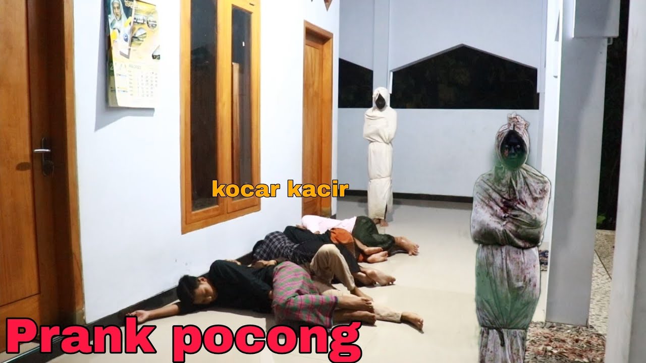 Prank Pocong ! Orang lagi Tidur sampe kocar kacir ! Ghost Prank - YouTube