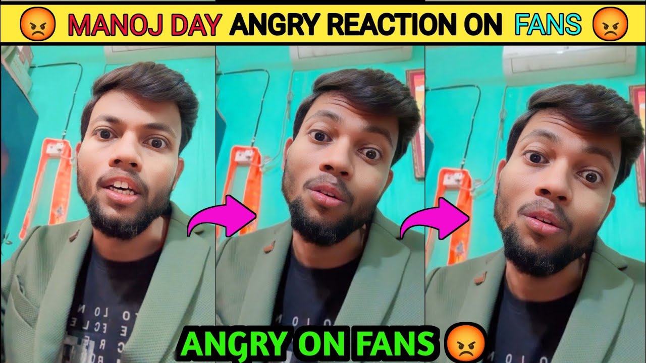 Manoj Dey Angry Reaction on Fans 😡 || Manoj Dey गुस्सा हुए fans पर ...