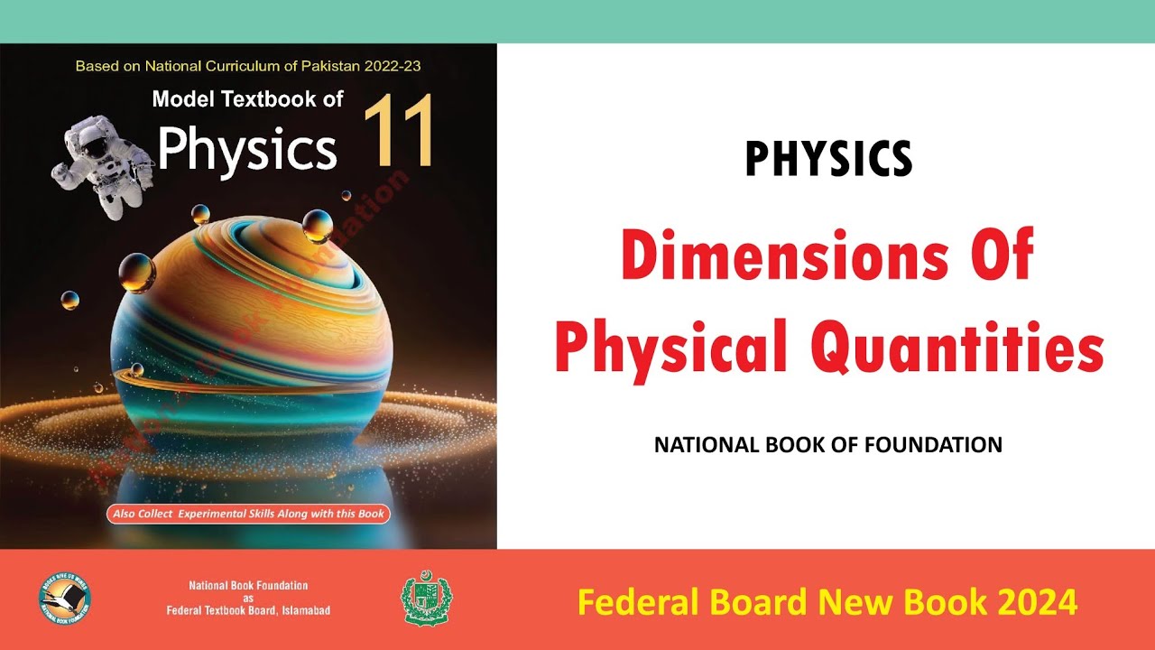 Dimensions Of Physical Quantities | National Book Of Foundation | NBF ...