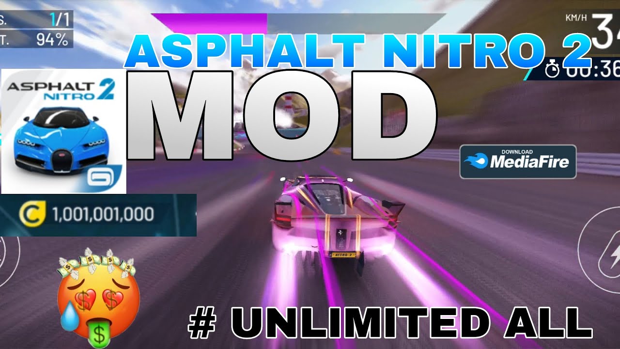 Asphalt nitro 2 MOD just for 😝😜 #asphalt_nitro_2 - YouTube