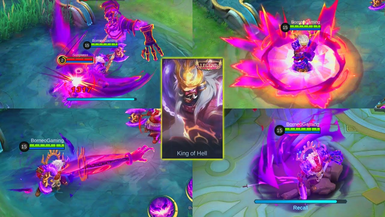 FRANCO LEGEND SKIN "KING OF HELL" FULL GAMEPLAY SKILL EFFECT | MOBILE ...