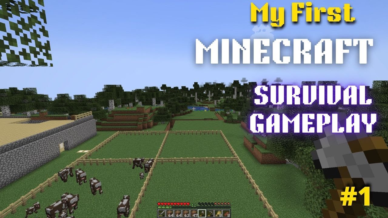 My First Minecraft Gameplay | Starting A New Journey | Starting ...