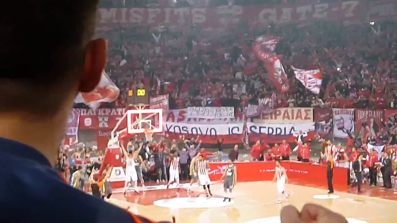 spanoulis' buzzer beater - τριποντο Σπανουλη στην εκπνοη Ολυμπιακος απο ...