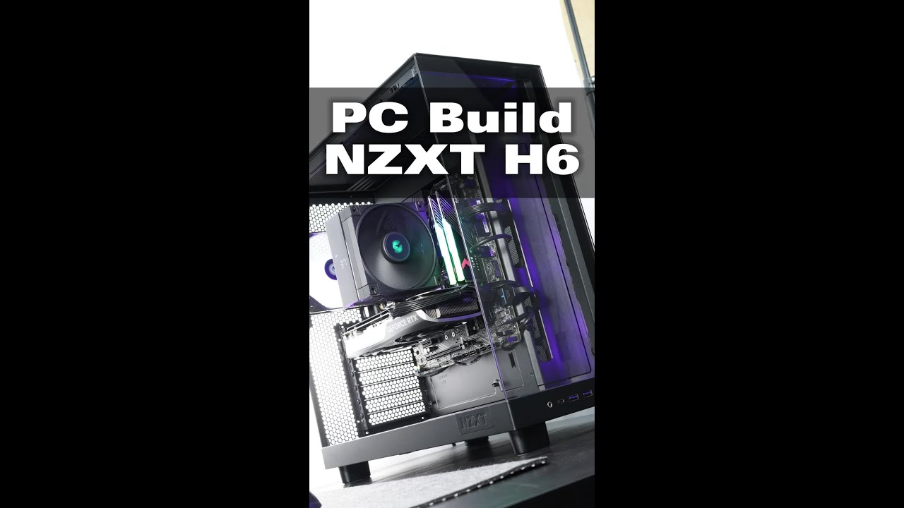 PC Build on new NZXT H6 Flow - YouTube