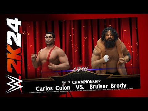 Carlos Colon Vs Bruiser Brody - YouTube