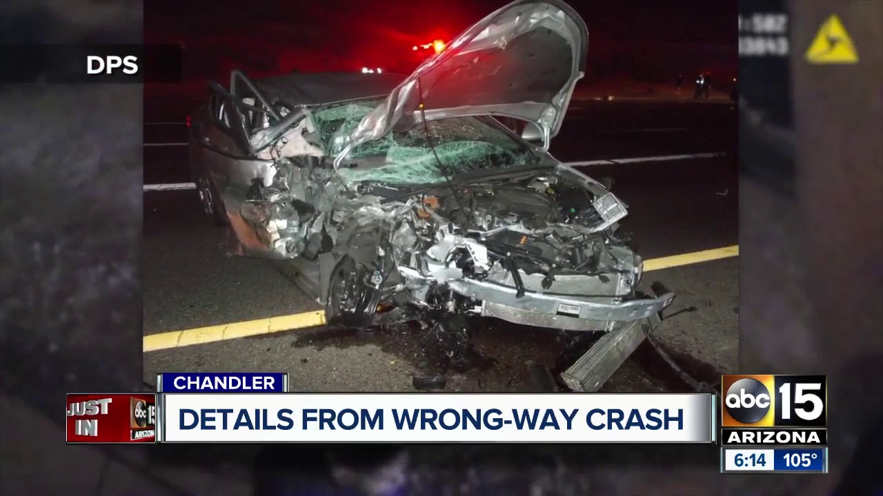 DPS video released of wrong-way crash on Loop 202 - YouTube