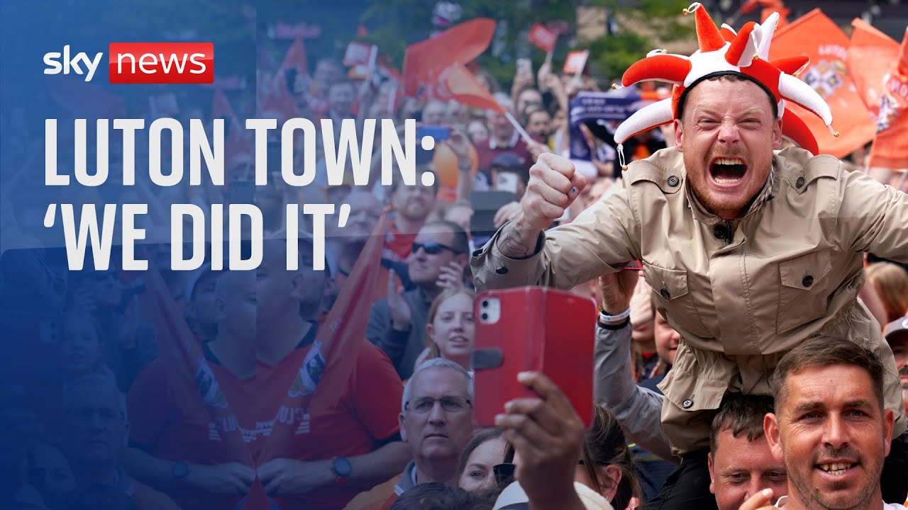Luton Town FC: Dream come true as team promoted to Premier League - YouTube