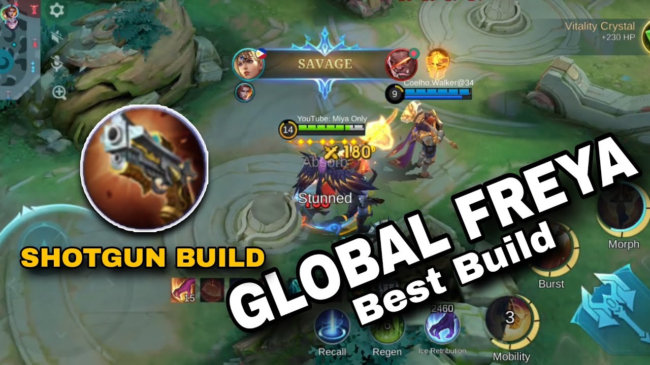 BEST BUILD AND EMBLEM FREYA! SHOTGUN BUILD - YouTube