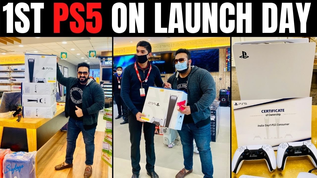 GOT 1ST *OFFICIAL INDIAN* PS5 ON LAUNCH DAY WITH ACCESSORIES ...