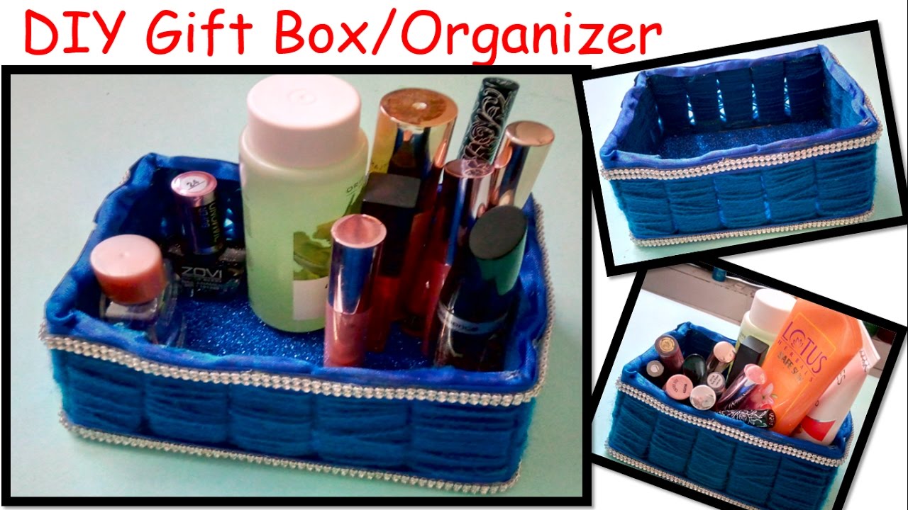 How to make Gift Box/ Organizer | Best out of waste | Mother's Day Gift ...