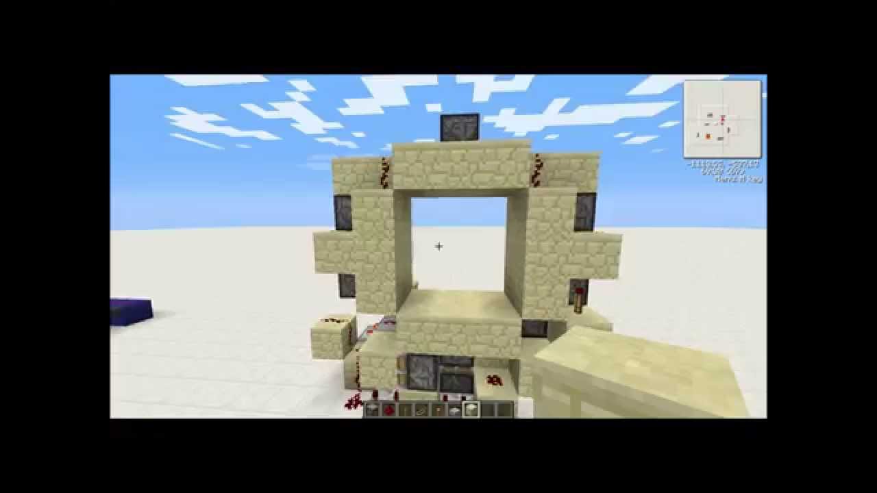 Minecraft Porta 3x3 #tutorial 10 - YouTube
