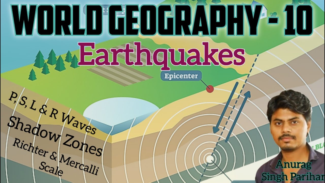Earthquakes | Richter & Mercalli Scale | P,S,L,R Waves | Class 10 ...