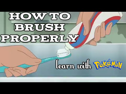 How to brush properly | learn with Pokemon - YouTube