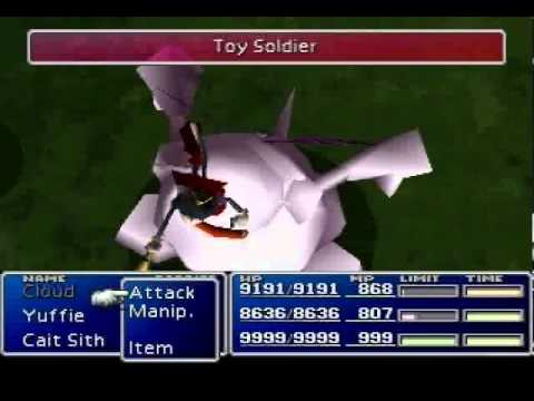 Final Fantasy VII Cait Sith's Limit Break Toy Soldier - YouTube
