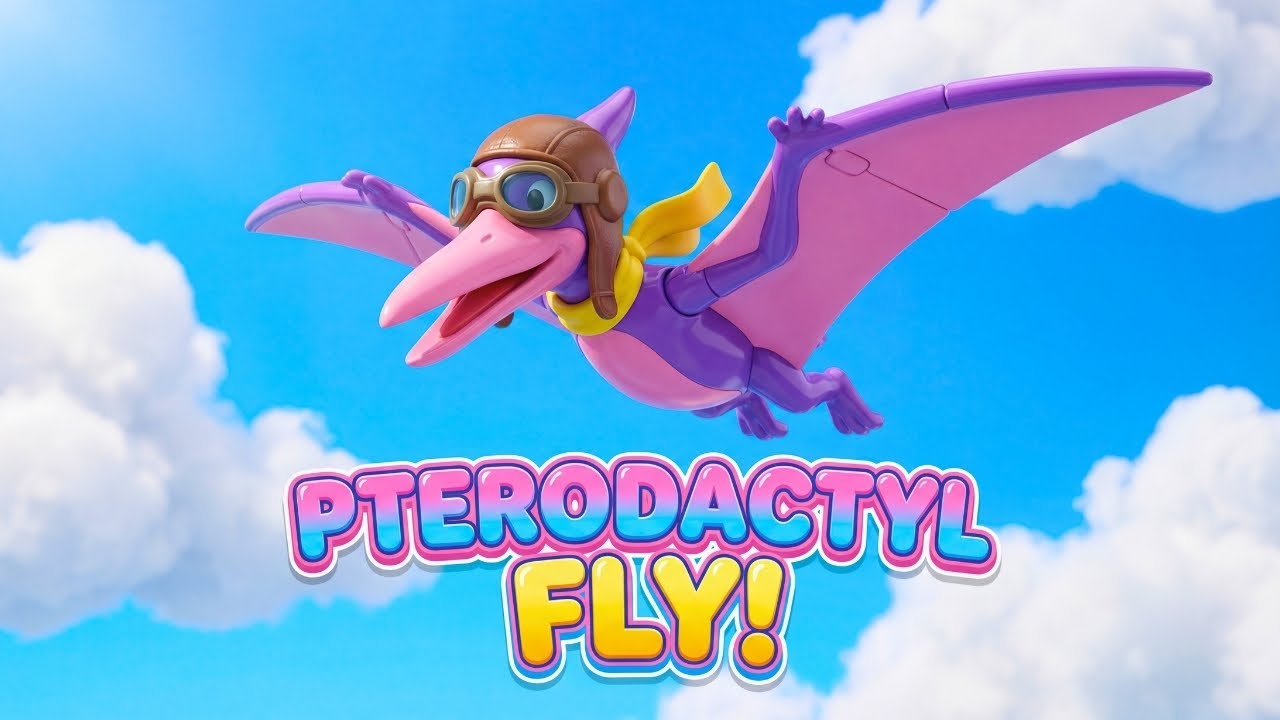 Learning: Pterodactyl Fly! 🦖 Flying Dinosaur Song + Wings Exercise for ...