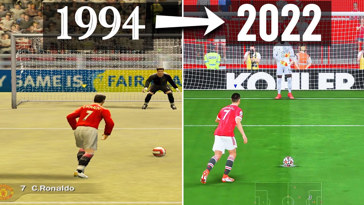 Penalty Kicks From FIFA 94 to 23 - YouTube