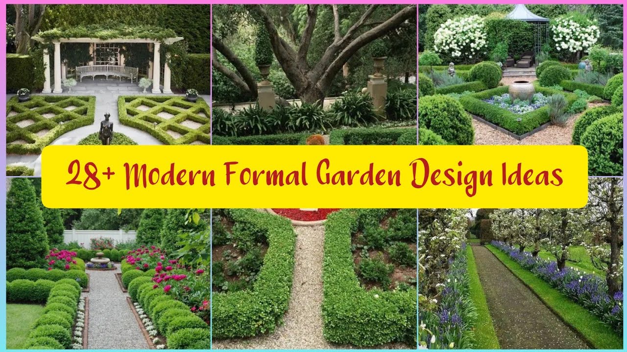 28+ Modern Formal Garden Design Ideas - YouTube