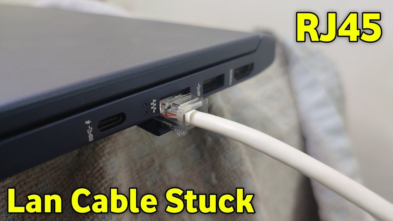 Rj45 Stuck In Laptop | Lan Cable Stuck In Laptop| Internet Cable Stuck ...