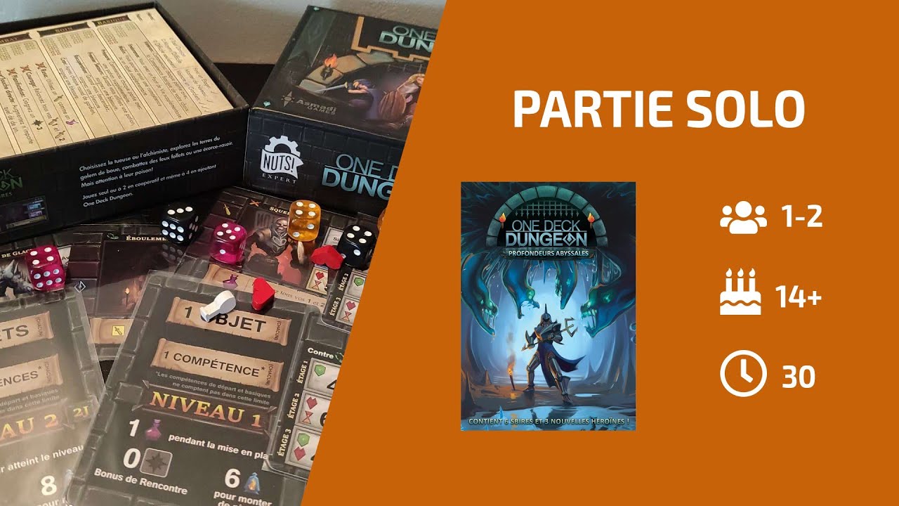 ONE DECK DUNGEON #6 | Partie solo - Campagne contre Liche - Extension ...