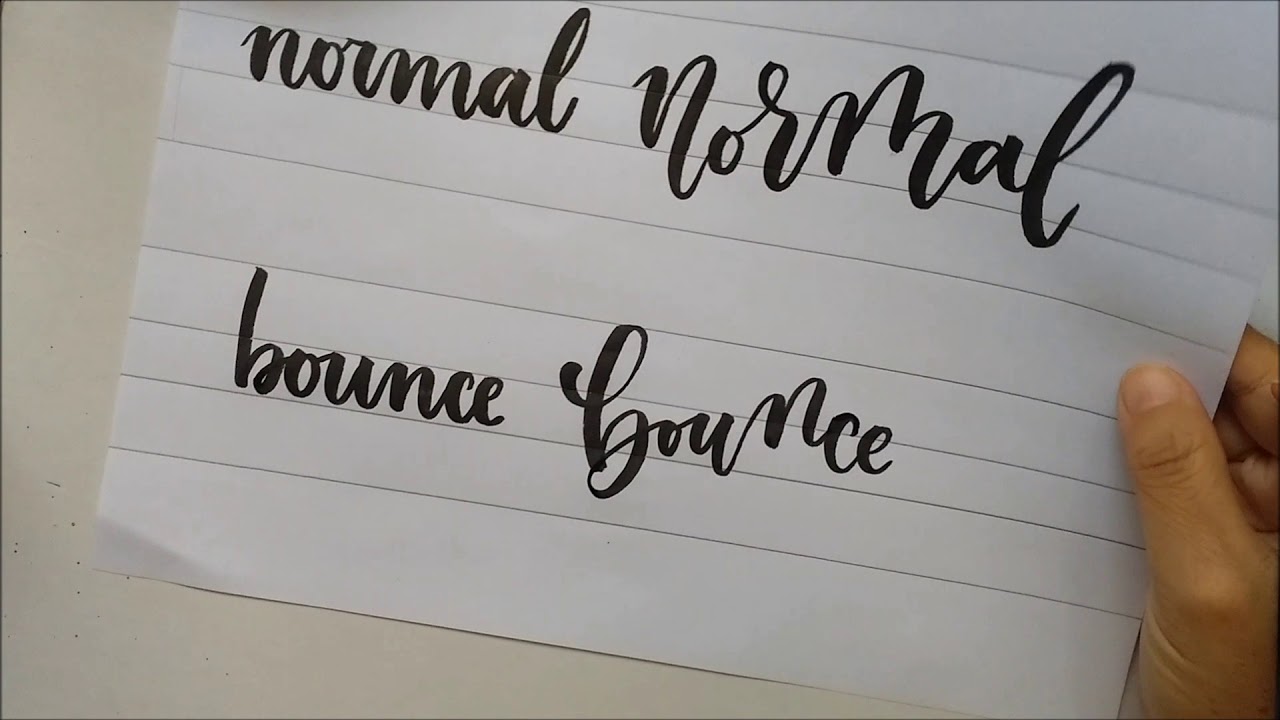 TUTORIAL DE BOUNCE LETTERING - YouTube