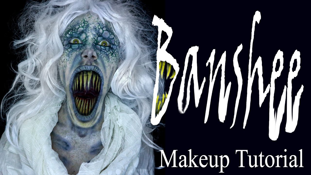 Banshee Makeup Tutorial - Halloween Costume tutorial - YouTube