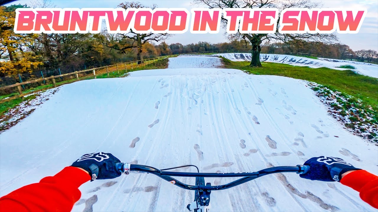 SHREDDING A SNOW BMX TRACK! - YouTube