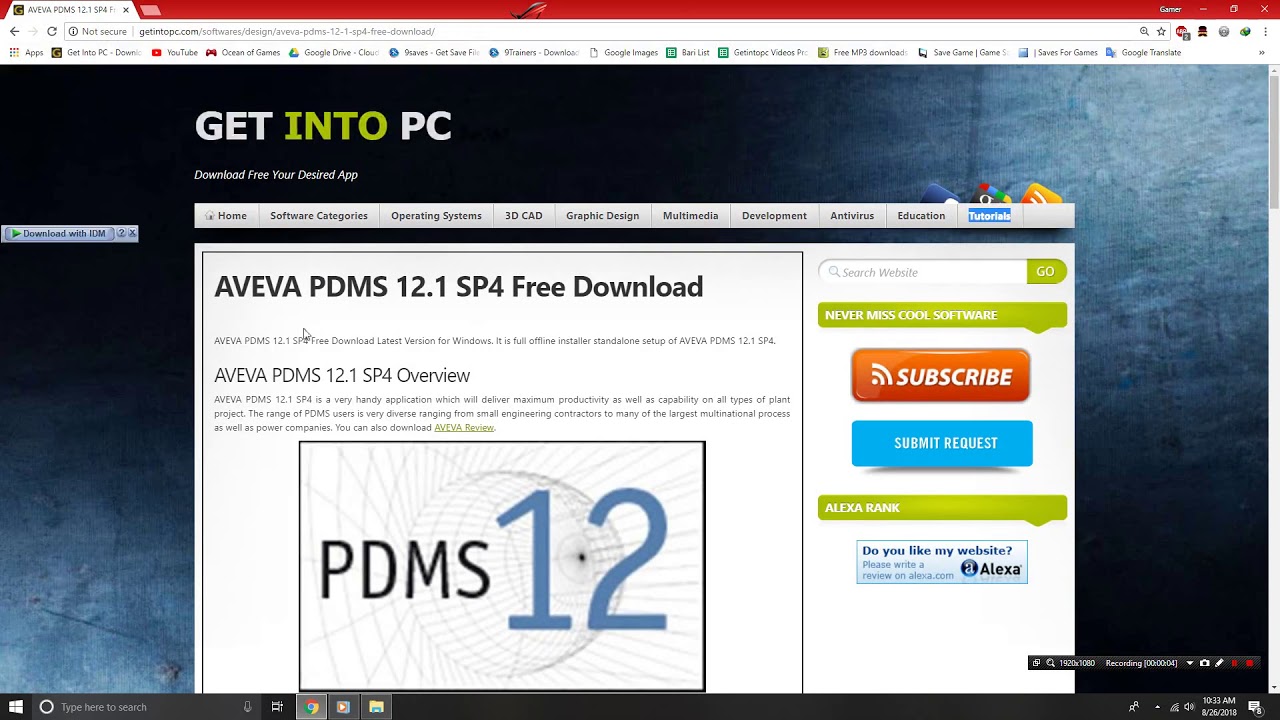 Video Tutorial 6: How To Install AVEVA PDMS 12.1 SP4 Without Errors on Windows PC. - YouTube