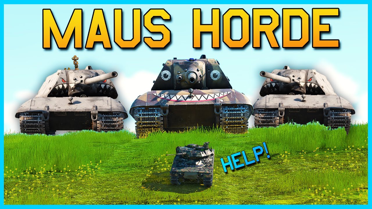 Making My ENTIRE Team Play The MAUS - E-100 @OddBawZ @JustinPlaysTV ...