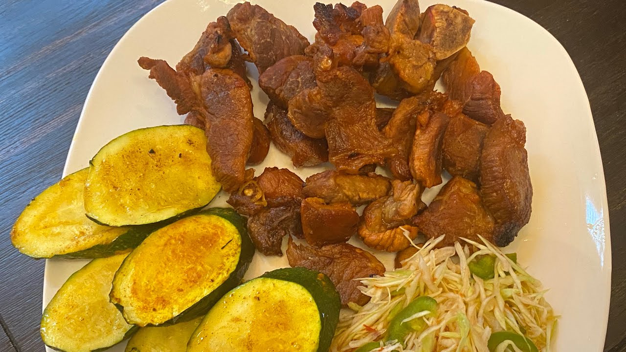 How to make Grio ak Bannan-KETO| How to make KETO Haitian Food # ...