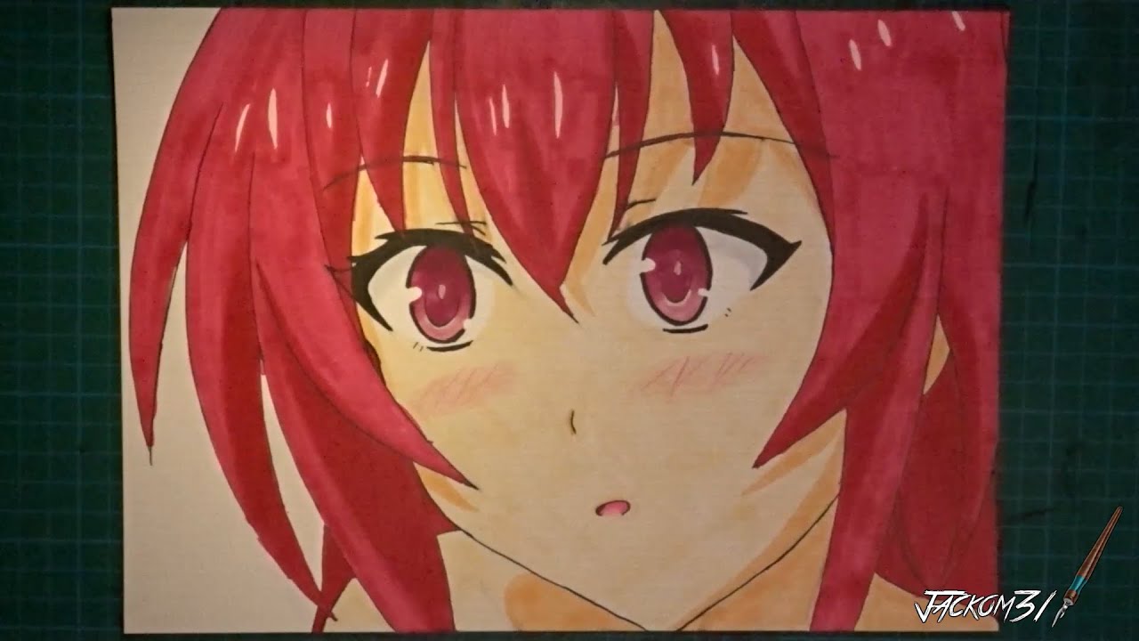Mio Naruse - Anime Speed Drawing - YouTube