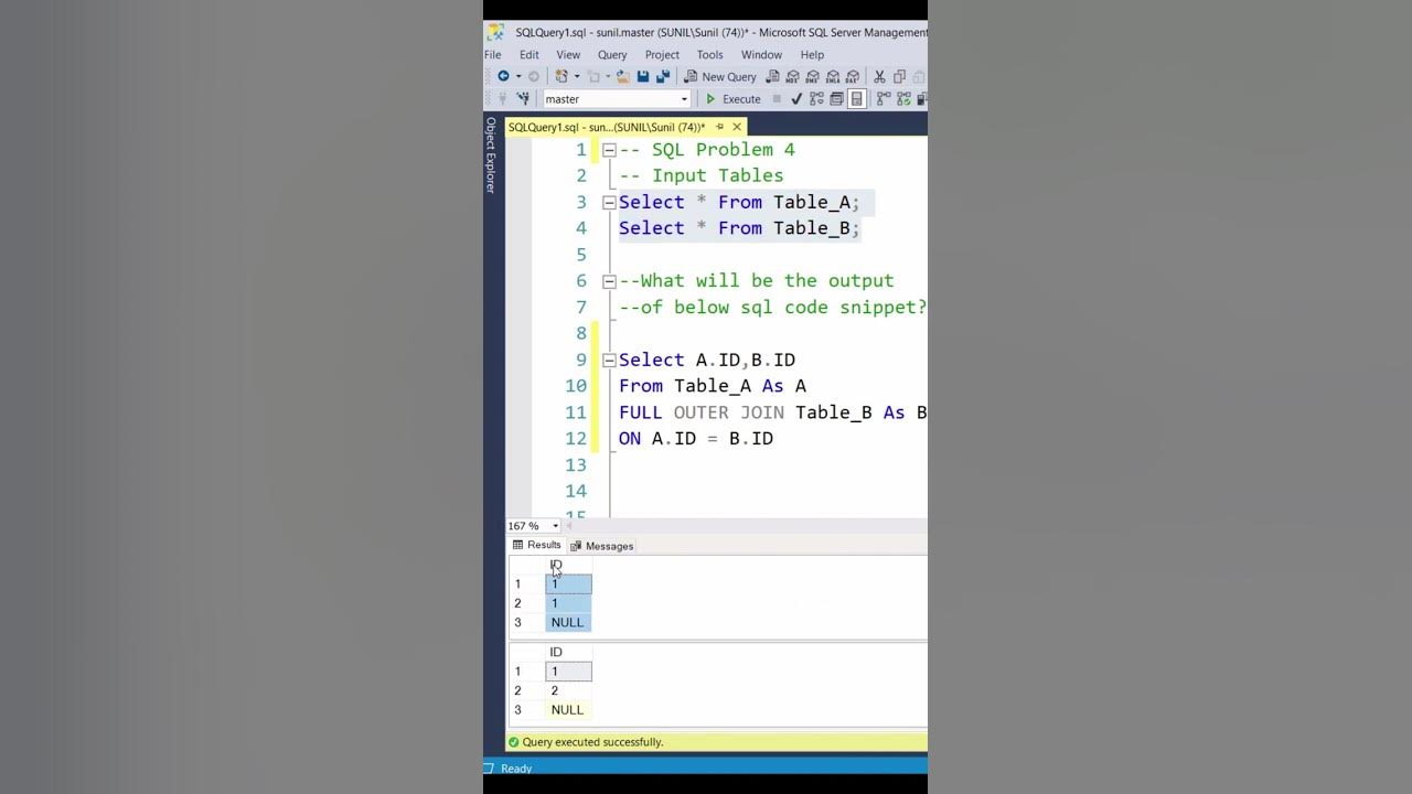 Sql Interview Problem 4 Shorts Sql Sqlinterview Youtube