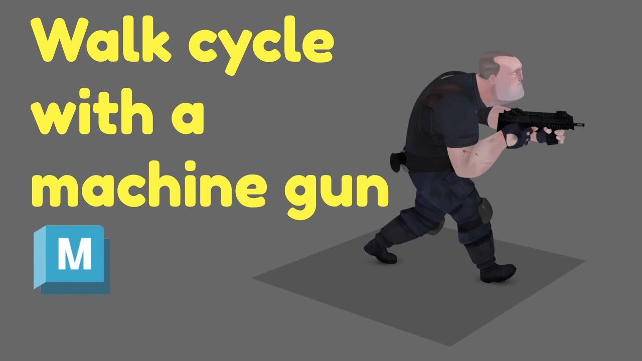 The Punisher, Walk with a Machine Gun, 3D Animation - YouTube