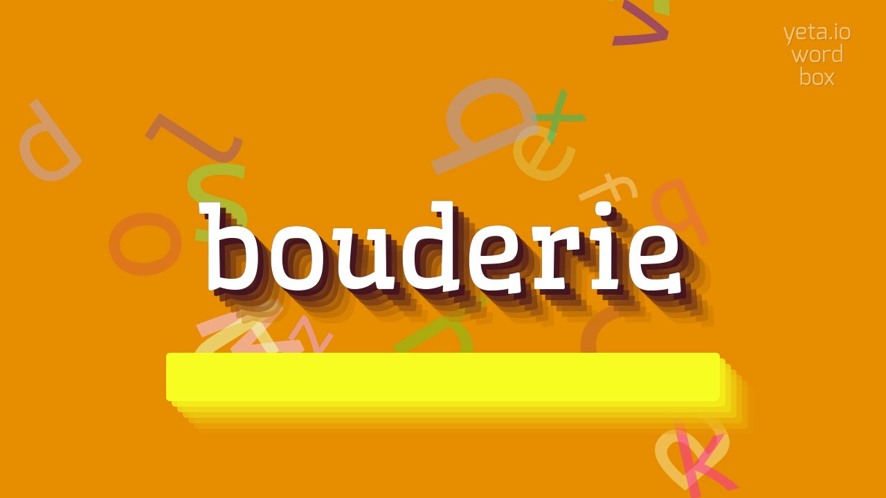 How to say "bouderie"! (High Quality Voices) - YouTube