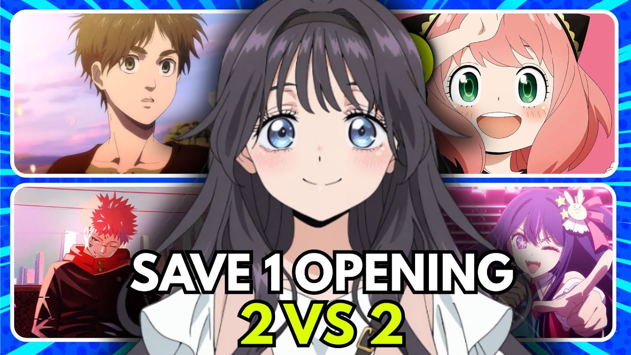 SAVE ANIME OPENINGS | 2 VS 2 SAVE ONE ANIME DUO [Boys VS Girls Edition ...