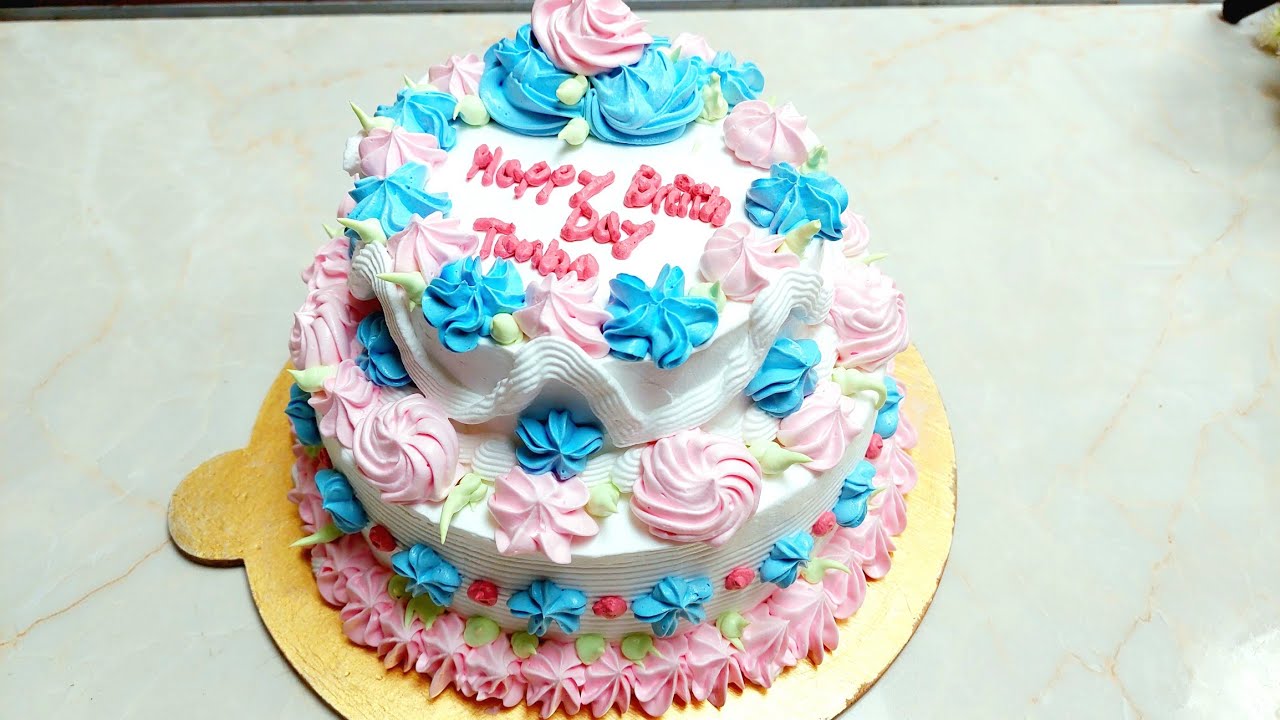 চুলায় তৈরি ৩ পাউন্ড কেক,ক্রিম, ডেকোরেশন (A টু Z) সব কিছু এক রেসিপিতে ...