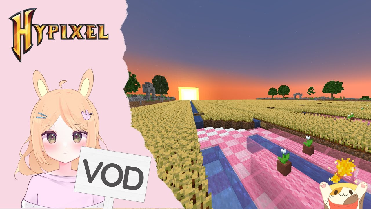 Farming wheat and chatting in Hypixel Skyblock - YouTube