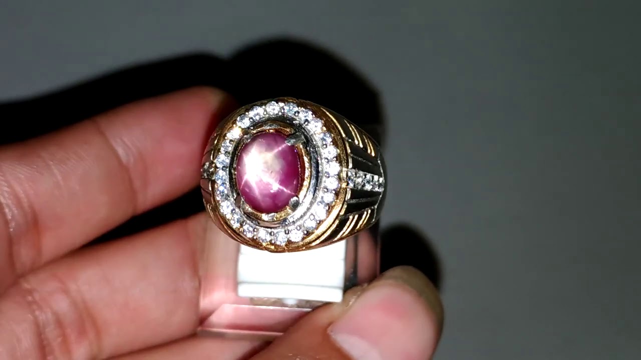 Batu Cincin Natural Ruby Star Corundum Asli Berkualitas (Kode 303 ...
