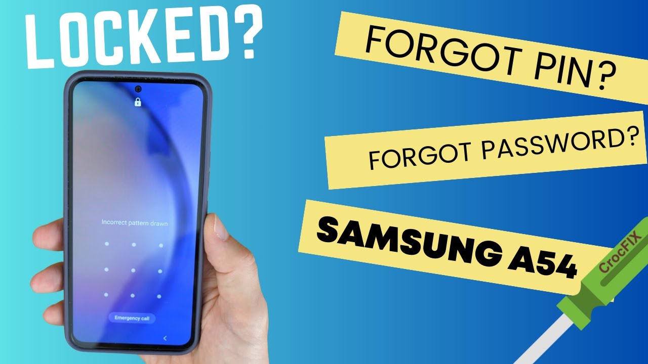 Samsung A54 Screen Locked? Gesperrt? Forgot Password? / unlock ...