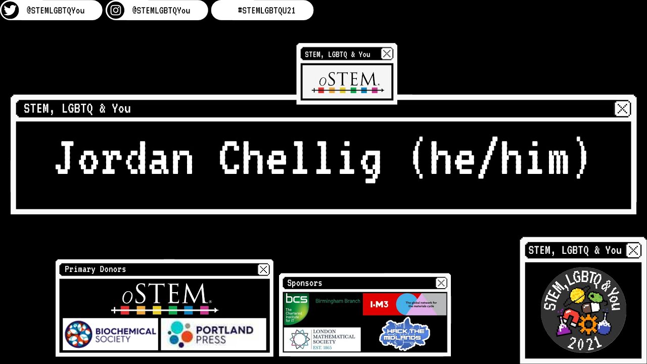 STEM, LGBTQ & You 2021 - Jordan Chellig - YouTube