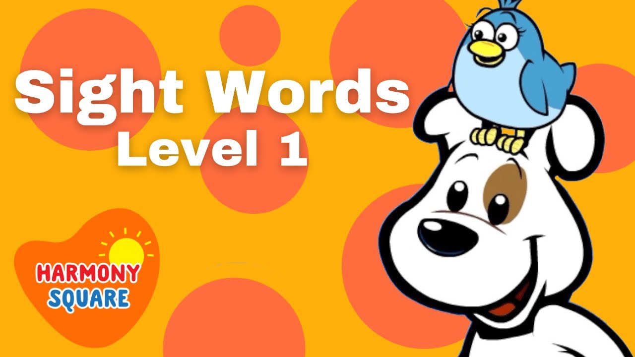 Sight Words for Beginning Reading | Kindergarten Sight Words Level 1 ...