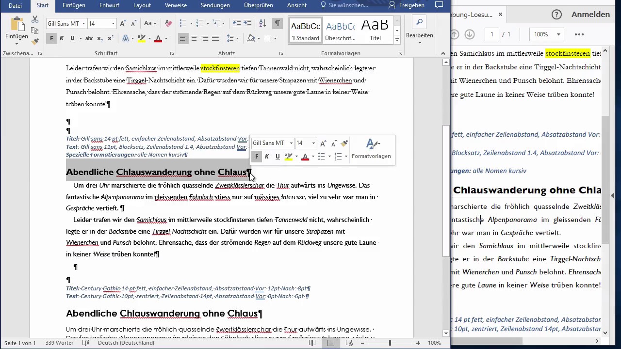Kurs Microsoft Word 2016 Win: 135 Rahmenlinie - YouTube