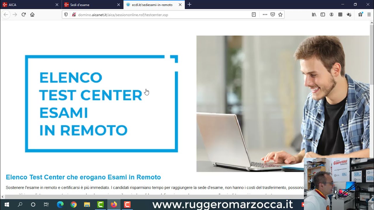 Sedi d'esame online ECDL / ICDL autorizzate da AICA - YouTube