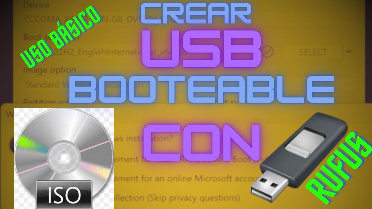 Crear USB booteable con rufus - YouTube